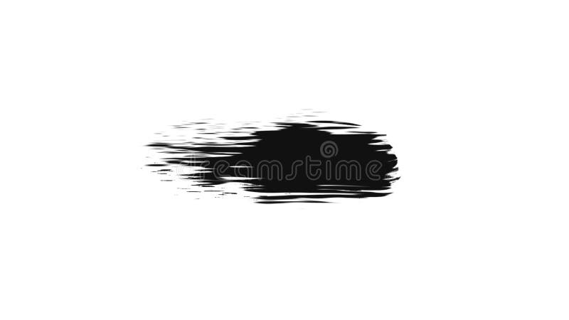 Abstract Animation Template of Black Stain As a Text Background on Flat ...