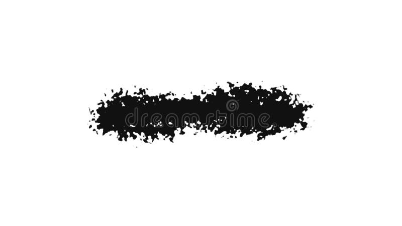 Abstract Animation Template of Black Stain for Writing Text on White ...