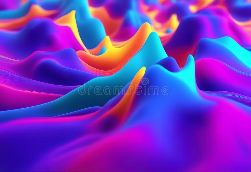 Abstract Animation of Tight and Matte Colorful Substance Stock ...
