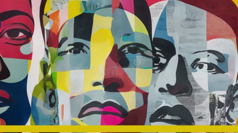 Abstract Animation with Transition Effect. Inspired by Street Art ...