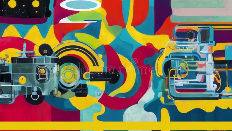 Abstract Animation with Transition Effect. Inspired by Street Art ...