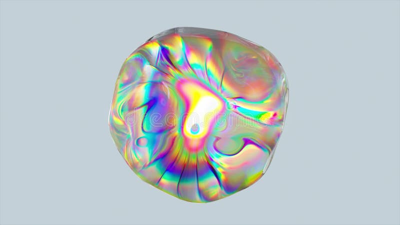 Abstract Animation of a Transparent Sphere in the Process of ...