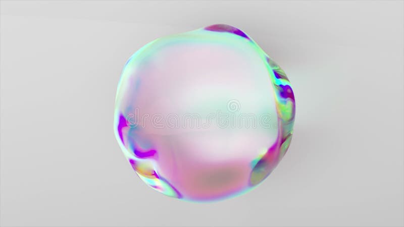 Abstract Animation of a Transparent Sphere in the Process of ...