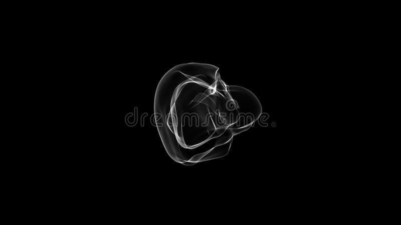 Abstract Animation of Transparent Steamy Object Stock Footage - Video ...