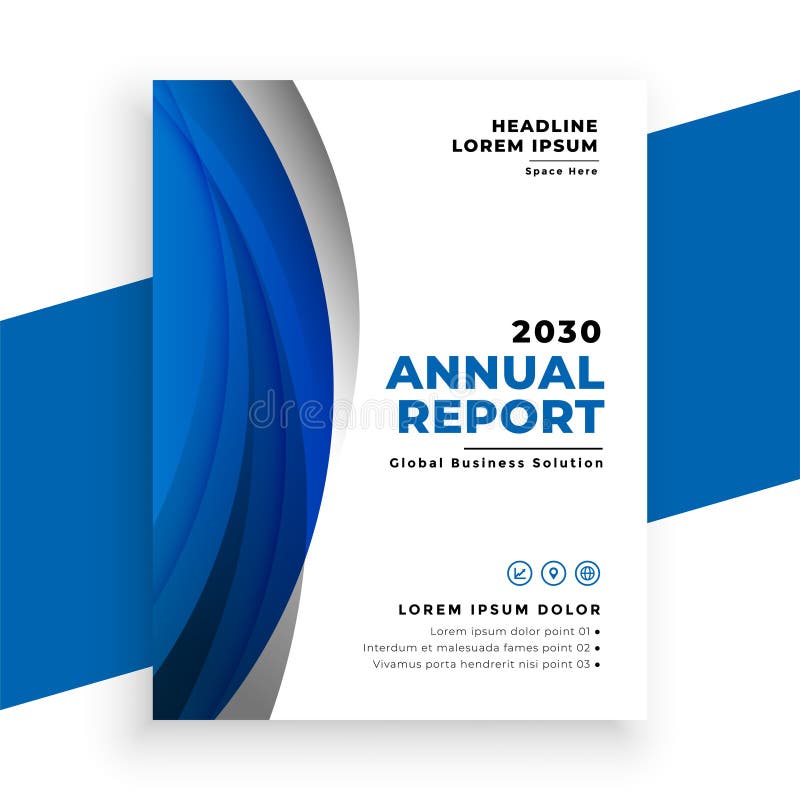 Abstract Annual Report Business Brochure Design Stock Vector ...