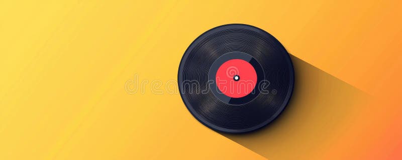 Abstract App Icon Featuring a Stylized Vinyl Record on Colorful ...