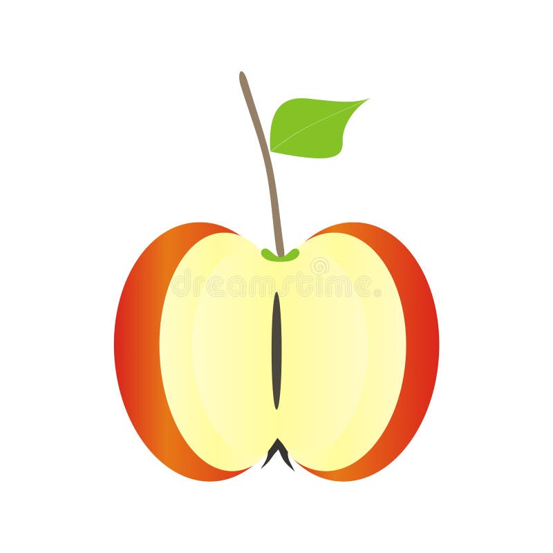 Abstract apple stock vector. Illustration of sliced, nutritive - 12726762