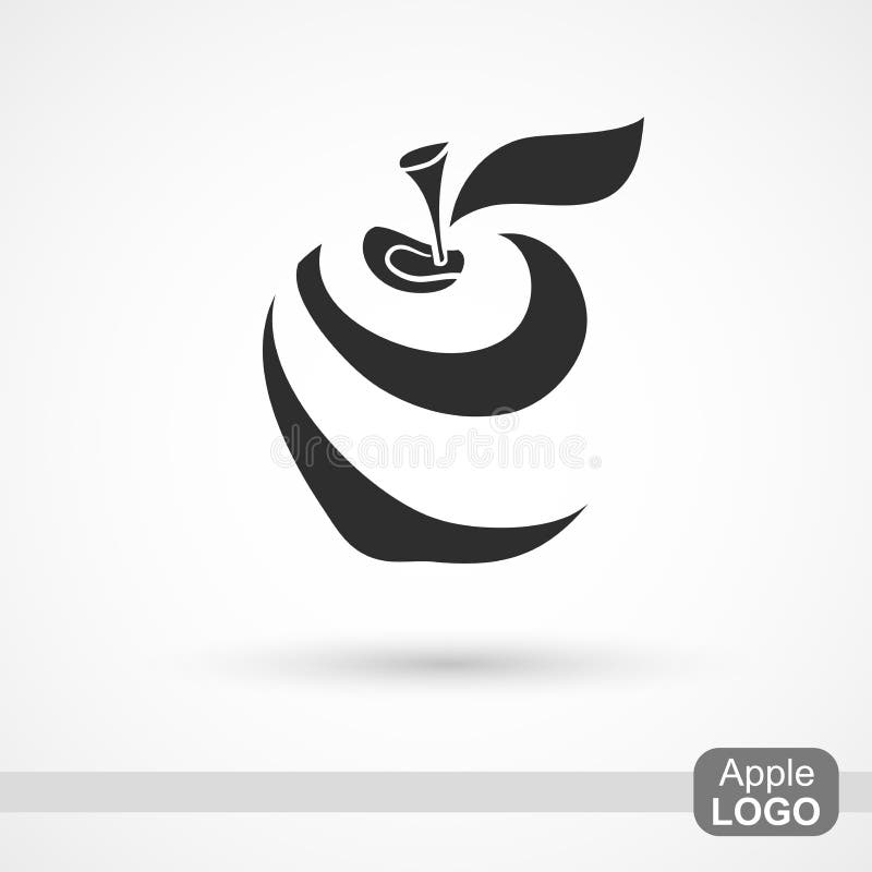 Abstract Apple Icon stock vector. Illustration of logo - 83504136