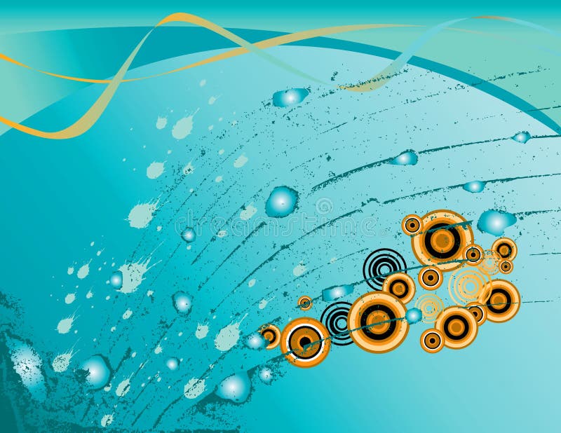 Aqua Wave Background stock vector. Illustration of background - 5199598