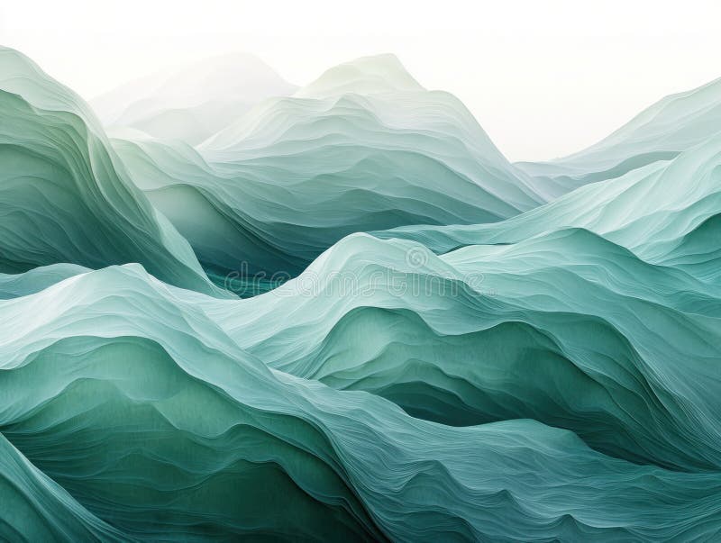 Abstract Aqua Gradient Background Smoothly Blending Hues Creating ...