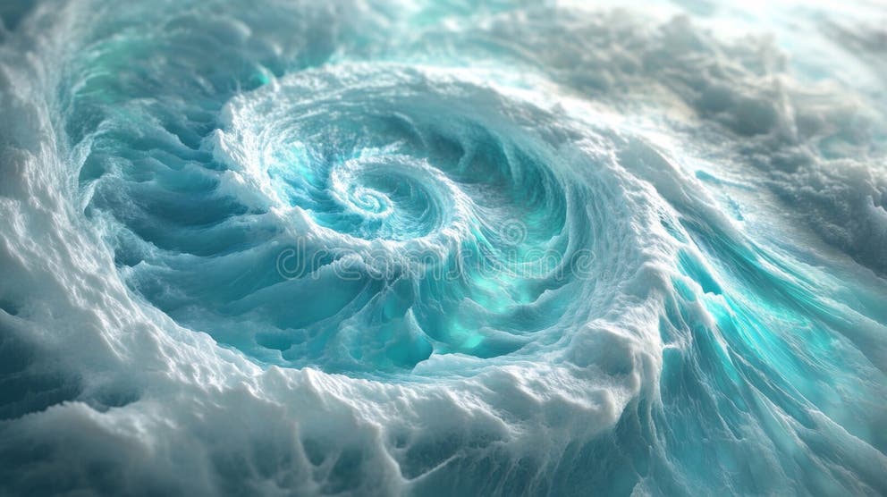 Abstract Aqua Spiral Vortex Texture Stock Image - Image of modern ...