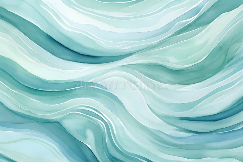 Abstract Aqua Wavy Pattern stock illustration. Illustration of soft ...