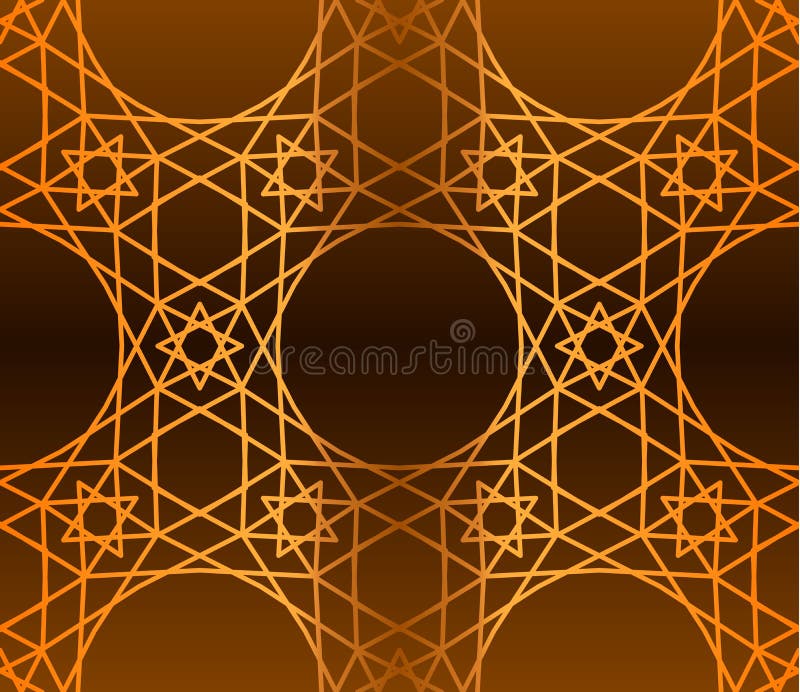 Abstract Arabic Seamless Pattern with Star Array Stock Illustration ...