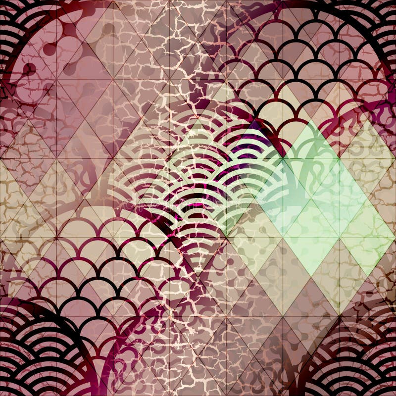 Abstract arc pattern stock vector. Illustration of square - 62429915