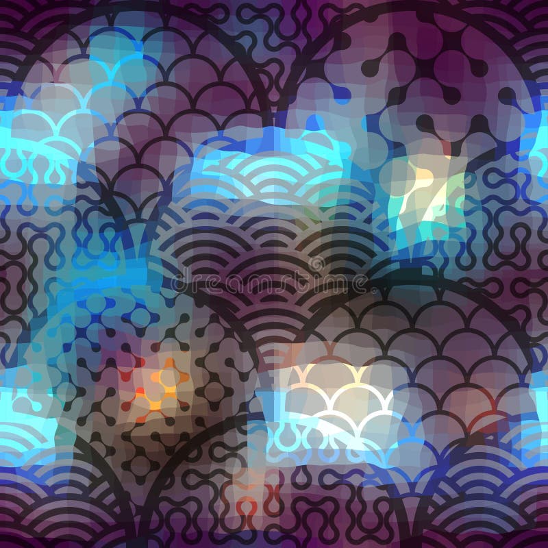 Abstract arc pattern stock vector. Illustration of repetition - 63948286