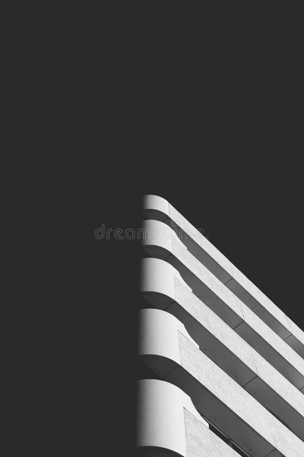Abstract Architectural Art Piece in a Shadow Stock Image - Image of ...