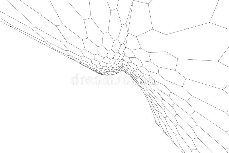 Abstract Architectural Backdrop. White Blueprint Stock Illustration ...