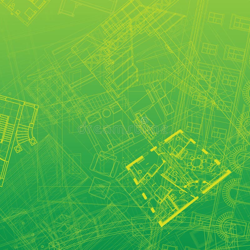 Abstract plans stock illustration. Illustration of project - 504106