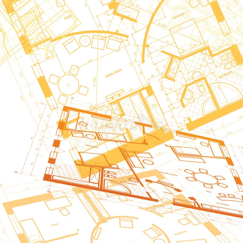 Abstract Architectural Background Stock Vector - Illustration of print ...