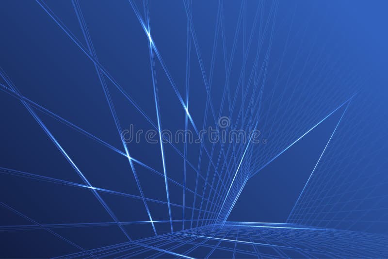 Abstract Architectural Background. Blue Blueprint Stock Illustration ...