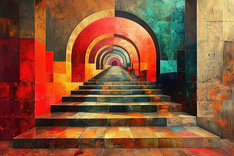 Abstract Architectural Background 3D Modern Art Concepts, Simple Shapes ...