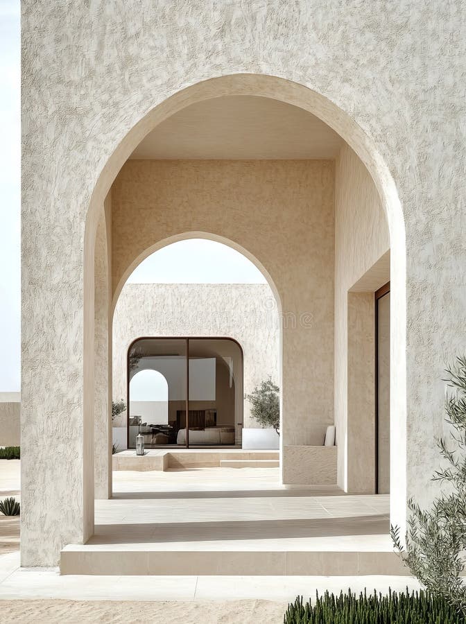 An Abstract Architectural Background Featuring a Modern Eastern-style ...