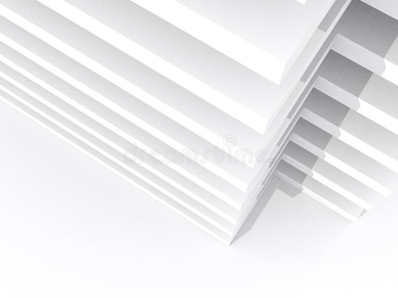 Abstract Architectural Background, White Parametric 3d Model Stock ...