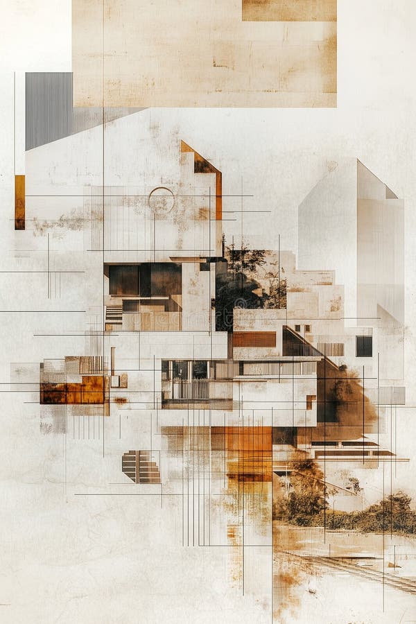 Abstract Architectural Blueprint & Design Process Background Stock ...