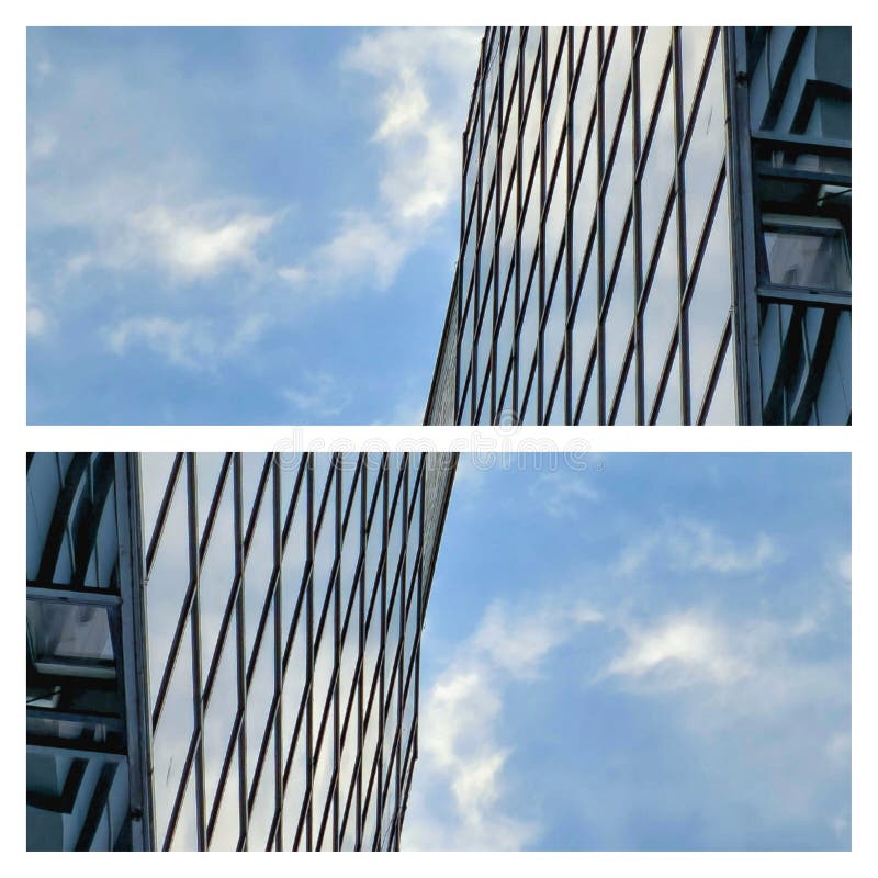 Abstract Architectural Collage of Modern Buildings Stock Image - Image ...