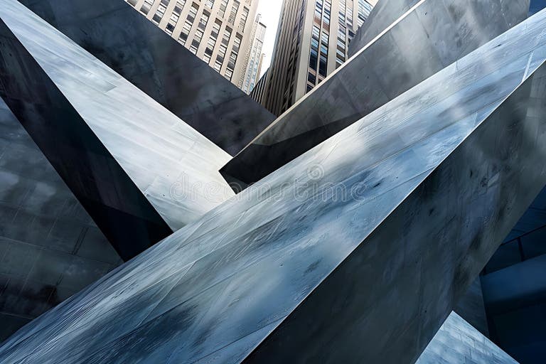 Abstract Architectural Concrete and Steel Structure Design Stock ...