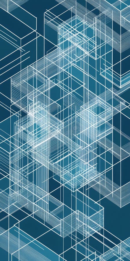 Abstract Architectural Design Blueprint Stock Illustration ...