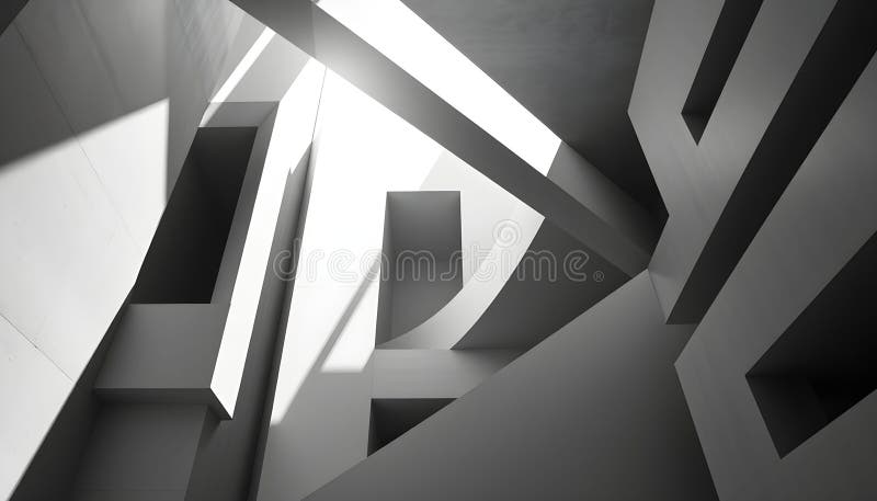 Abstract Architectural Design: Exploring Light and Shadow in Modern ...