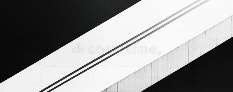 Abstract Architectural Design Modern Structure with Black, White Lines ...