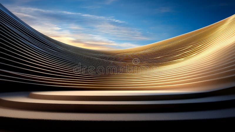 Abstract Architectural Design Modern Structure Stock Illustration ...