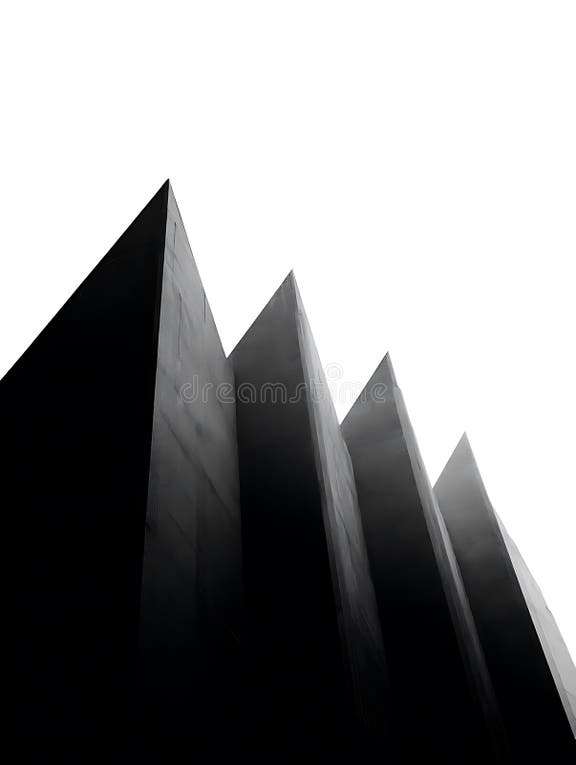 Abstract Architectural Design a Monochromatic Study of Triangular Forms ...