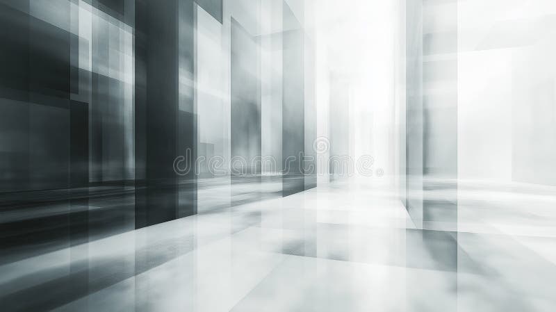 Abstract Architectural Design with Translucent Structures in a Bright ...