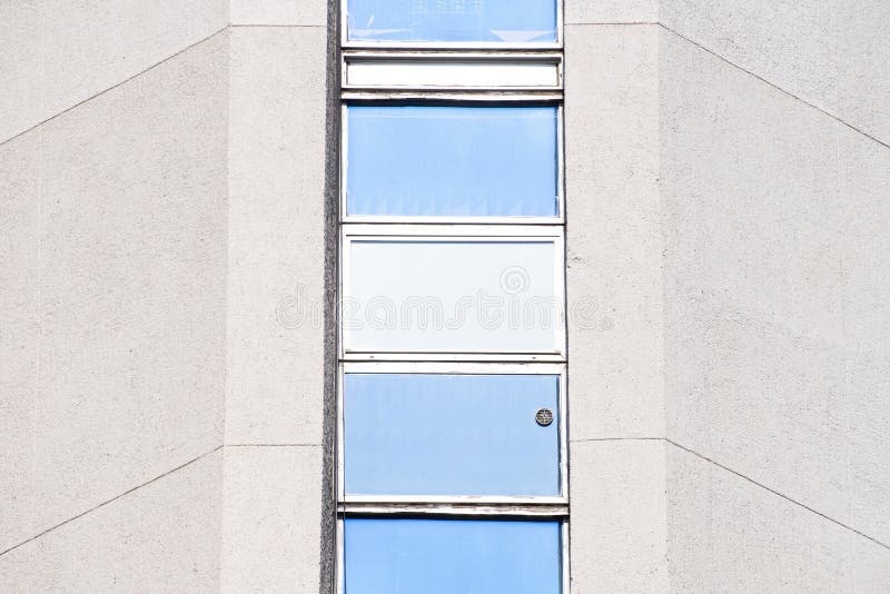 Abstract Architectural Detail of a Concrete Office Building Window ...