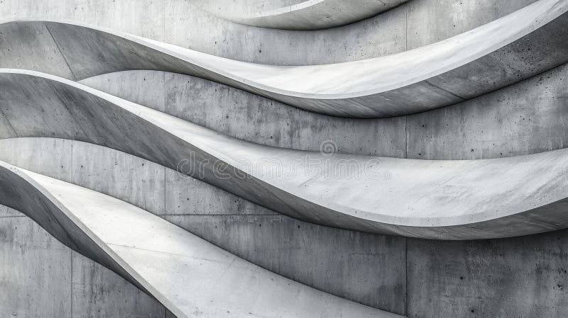 Abstract Architectural Detail of a Modern Concrete Building Facade ...