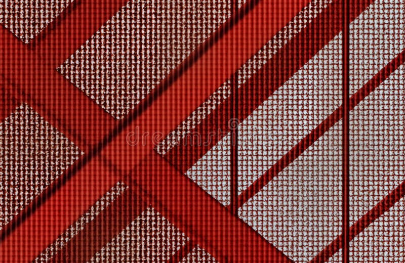 Abstract Architectural Detail Red Geometric Pattern. Strong Industrial ...