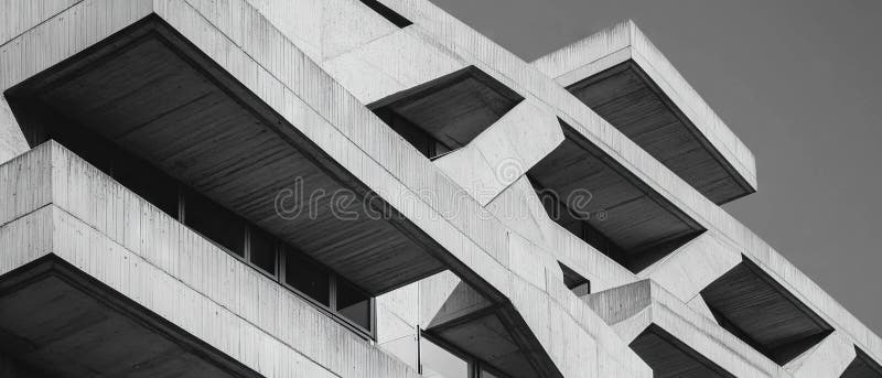 Abstract Architectural Details Showcasing Geometric Patterns on Modern ...