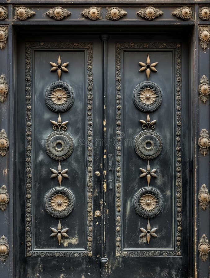 Abstract Architectural Door Entrance Patterns Stock Illustration ...