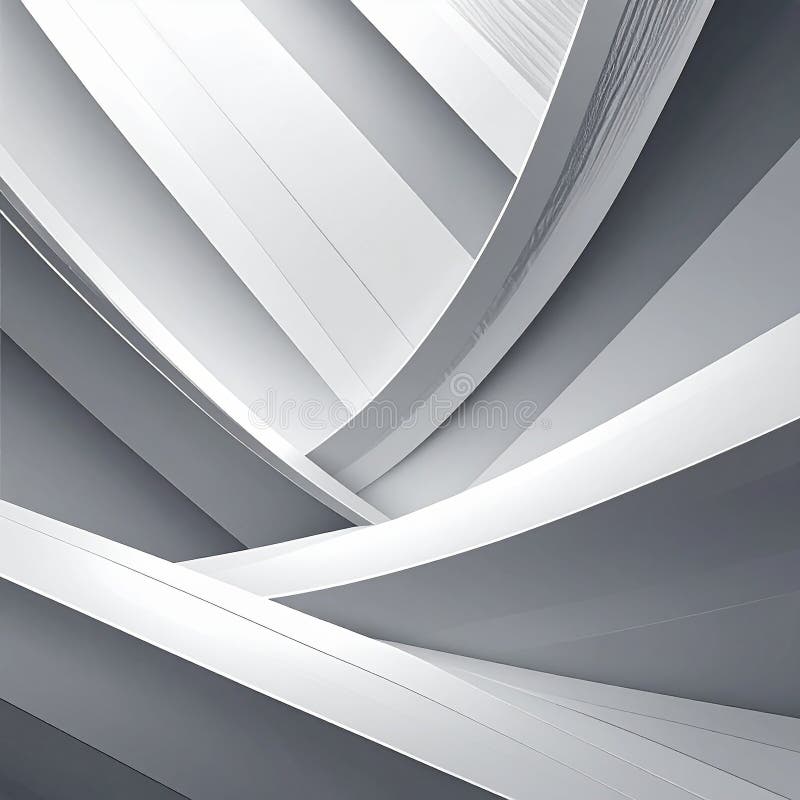 Smooth White Abstract Architectural Forms Stock Illustrations – 1,000 ...