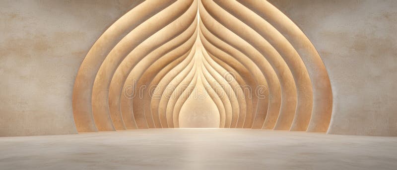 Abstract Architectural Interior Design Stock Illustration ...