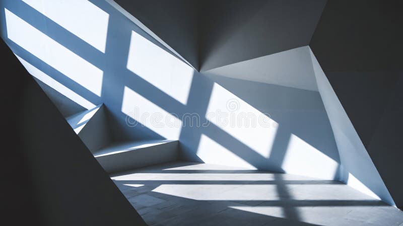Abstract Architectural Interior, Light and Shadow Good Resolution Stock ...