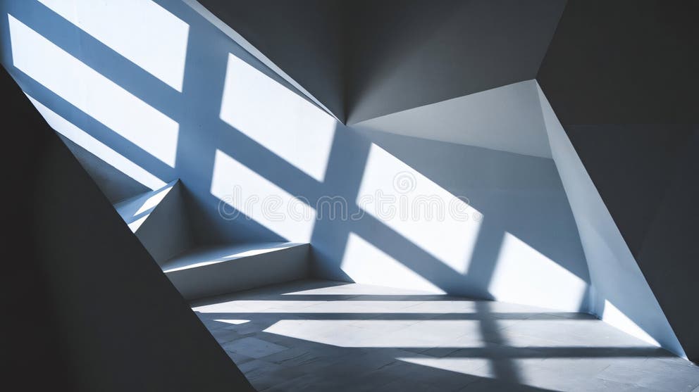 Abstract Architectural Interior, Light and Shadow Good Resolution Stock ...