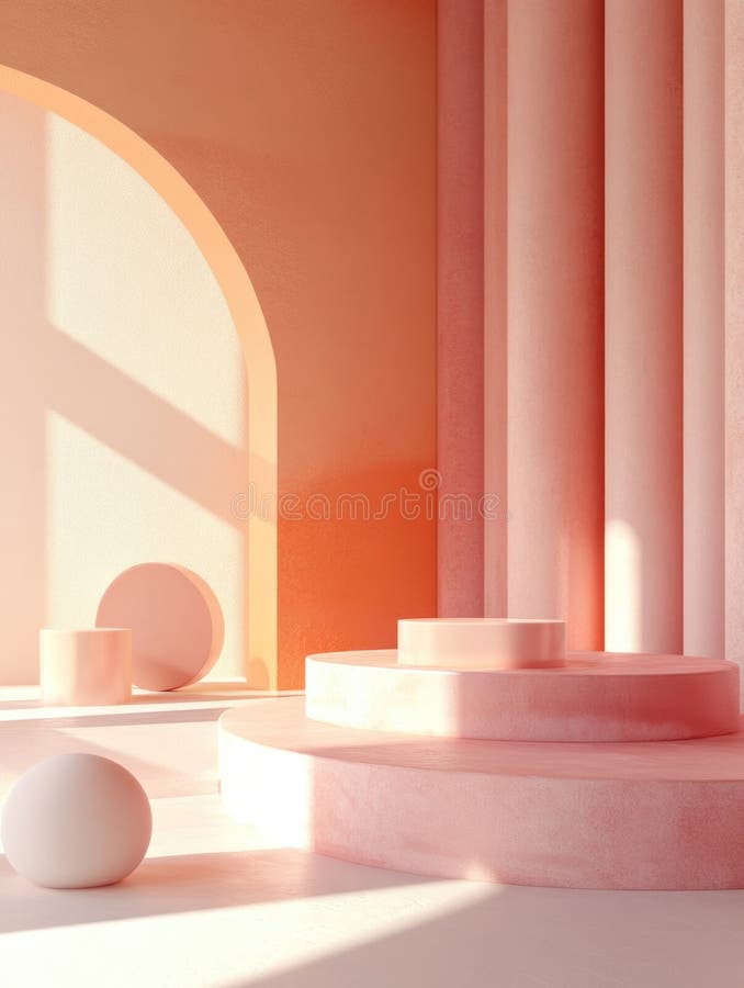 Abstract Architectural Interior Stock Photo - Image of futuristic ...