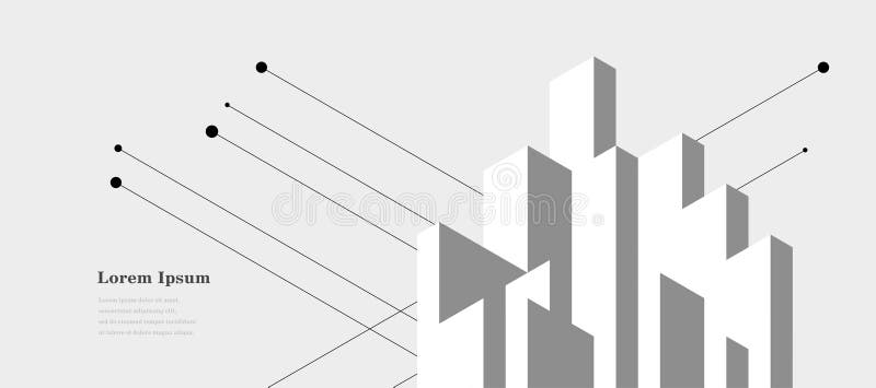 Abstract Architectural Lines, Geometric Buildings Background ...