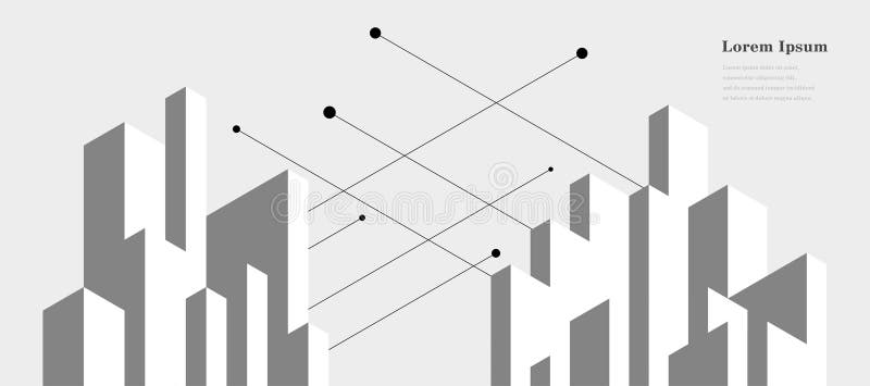 Abstract Architectural Lines, Geometric Buildings Background ...
