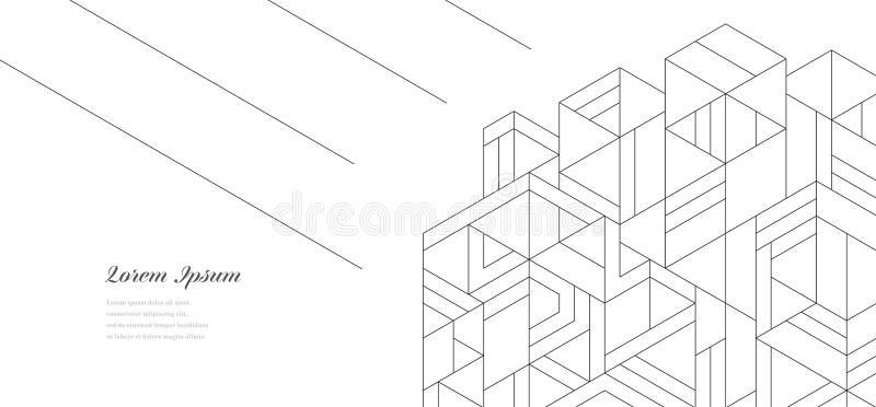 Abstract Architectural Lines, Geometric Buildings Background ...