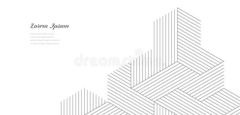 Abstract Architectural Lines. Geometric Buildings Background ...